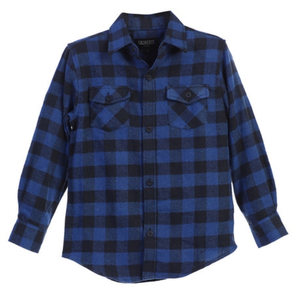 Gioberti | Shirts | Nwt Gioberti Mens Long Sleeve Plaid Checked Flannel ...